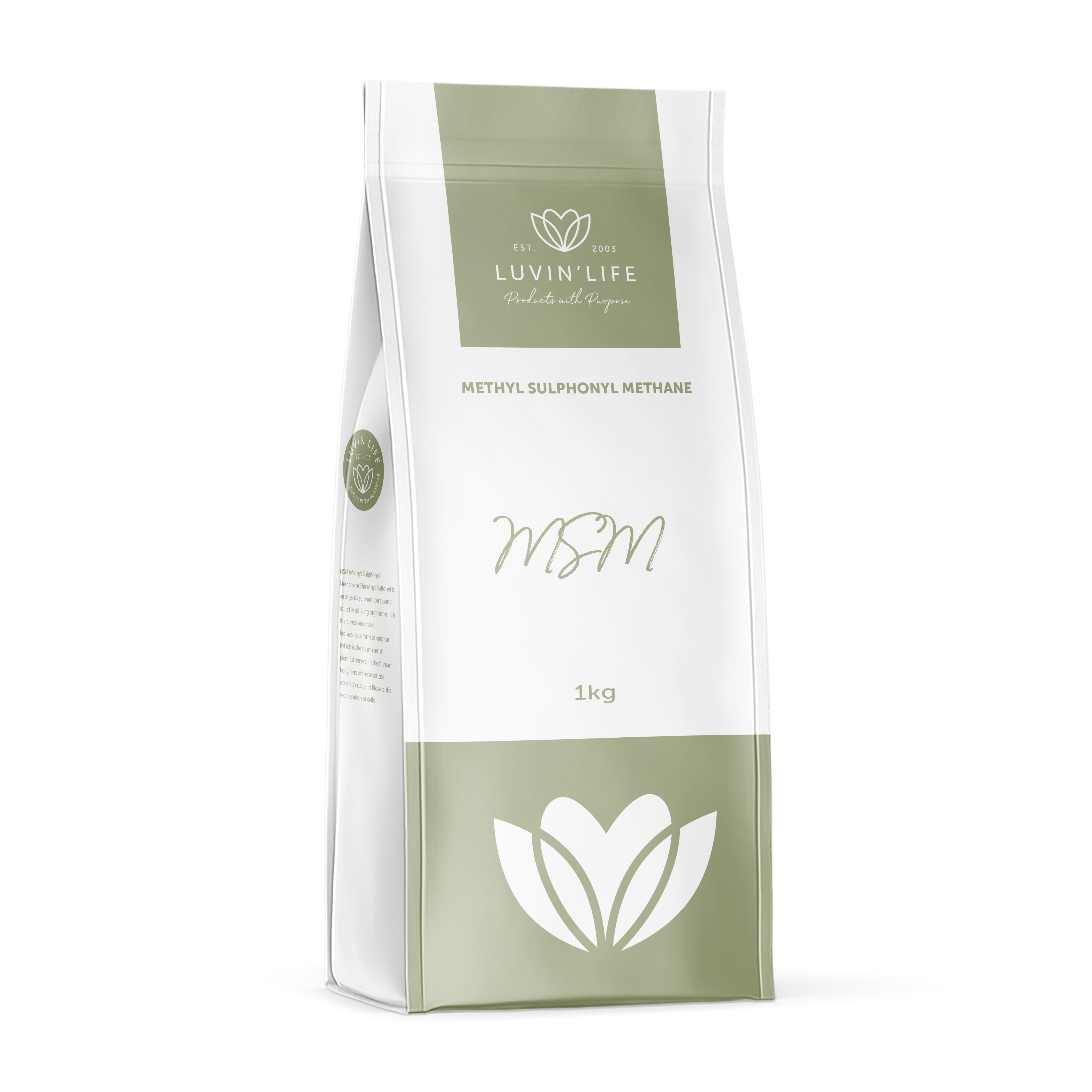 MSM (Methyl Sulphonyl Methane) Powder– Luvin Life